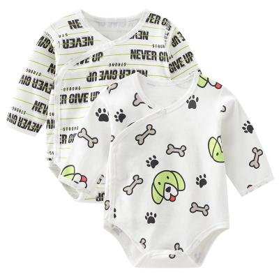 China 100% Cotton Baby Romper Long Sleeve Onesie Bodysuit 0-36M Custom Colors Factory Price for sale