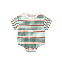 China Wholesale Custom Unisex Baby Bodysuit 100% Organic Cotton 0-36M Newborn Romper for sale
