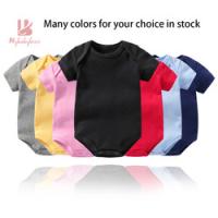 China Organic Cotton Baby Romper Jumpsuit 0-36M Newborn Toddler Summer Wear for sale