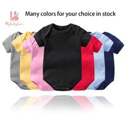 China Organic Cotton Baby Romper Jumpsuit 0-36M Newborn Toddler Summer Wear for sale
