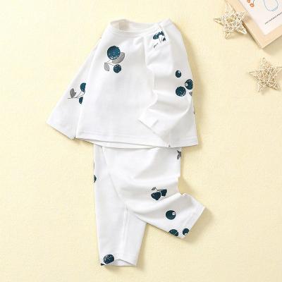 China 100% Cotton Baby Girls Clothing Sets Printed Long Sleeve Top Pants 0-24M for sale