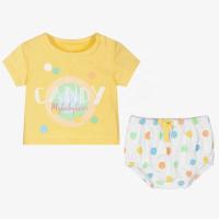 China 100% Cotton Baby Girls Clothing Sets Summer Printed Infant Outfits 0-24M for sale