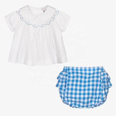 China Summer Baby 100% Cotton Toddler Clothing Sets 0-24M Boys Girls for sale