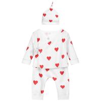 China Newborn 2pc Cotton Baby Clothing Set Raglan Sleeve Top and Pants for Spring Autumn 0-24M for sale