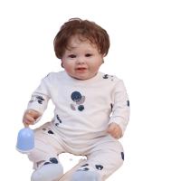 China Baby Boys Girls 2 Piece Cotton Outfit Set Printed Top and Pants Kids Clothes 0-24M for sale