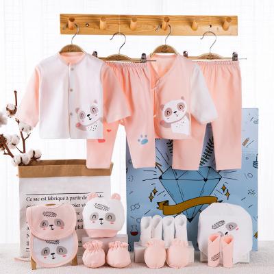 China Organic 100% Cotton Newborn Baby Gift Set Jumpsuit Box for Girl 0-3 Months for sale