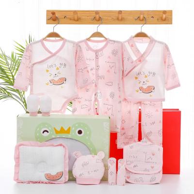 China 100% Cotton Newborn Baby Gift Set 12pcs Sleepwear for 0-6 Months Custom Color for sale