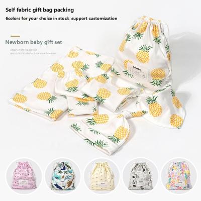 China Wholesale 100% Cotton Newborn Baby Gift Set Pajamas Blanket Hat Pants 0-6M for sale