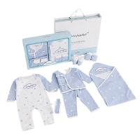 China 100% Cotton Newborn Baby Gift Set 8pcs Footed Pajamas Romper 0-12M for sale
