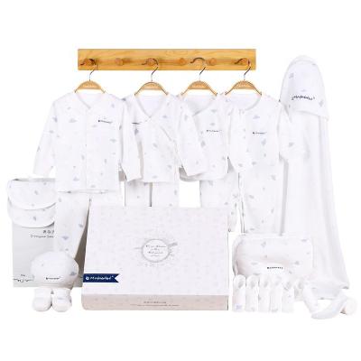 China 100% Cotton Newborn Baby Gift Set Unisex Bodysuits 0-12M Custom Color for sale