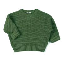 China Custom Logo Chunky Knit Baby Sweater 100% Cotton 1-6 Years Winter Kids Pullover for sale