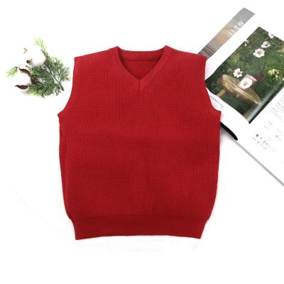 China Boys Knitted Vest Sleeveless Pullover 100% Cotton Children Sweater Size 1-6 Years for sale