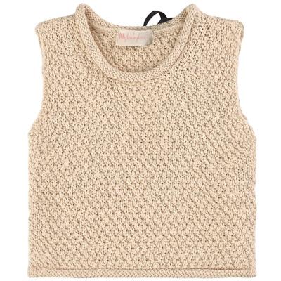 China 100% Cotton Baby Kids Knitted Sleeveless Vest Sweater for 1-5 Years Custom Color for sale