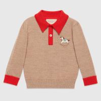 China 100% Cotton Knitted Baby Sweater Coat Half Cardigan for Boys Girls 1-5 Years for sale