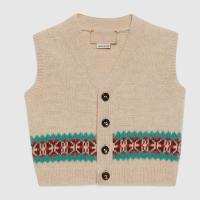China Wholesale Baby Boy Wool Sweater Vest Knitting Pattern Sleeveless Buttons 1-2 Years for sale