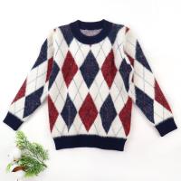 China Children Jacquard Knitted Pullover Sweater Top for Boys Girls 1-5 Years Custom Yarn for sale