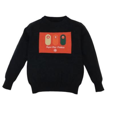 China Custom Kids Cotton Knitted Pullover Sweater for Boys Girls Ages 1-5 Years for sale