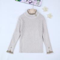 China Girls Knitted Pullover Baby Children Sweater Size 90-150 Custom Yarn Soft Breathable for sale