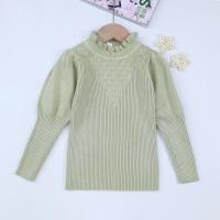 China Wholesale Girls Knitted Pullover Sweater Winter Warm Kids Top Size 90-150 Custom Colors for sale