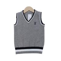 China Kids School Uniform Sweater Vest Primary School Baby Waistcoat 90-150 Size Custom Yarn for sale