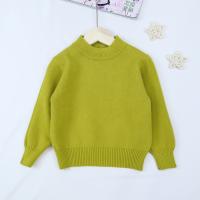 China Baby Girl Boy Knitted Pullover Sweater Long Sleeve Crew Neck Sizes 100-150 Soft Warm for sale