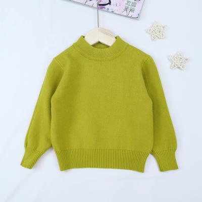 China Baby Girl Boy Knitted Pullover Sweater Long Sleeve Crew Neck Sizes 100-150 Soft Warm for sale