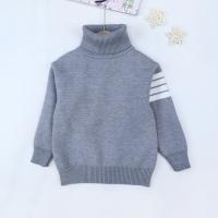 China Baby Kids Knitted Pullover Sweater Soft Warm Viscose Polyester Nylon Size 90-150 Custom Colors for sale