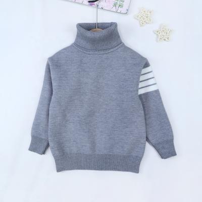 China Baby Kids Knitted Pullover Sweater Soft Warm Viscose Polyester Nylon Size 90-150 Custom Colors for sale