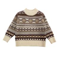 China Custom Kids Knit Winter Thick Warm Cotton Sweater for Toddler Boys Ages 1-5 Years for sale