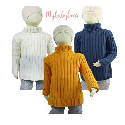 China Boys Winter Thick Pullover High Turtleneck Sweater for Kids Ages 1-5 Years Custom Colors for sale
