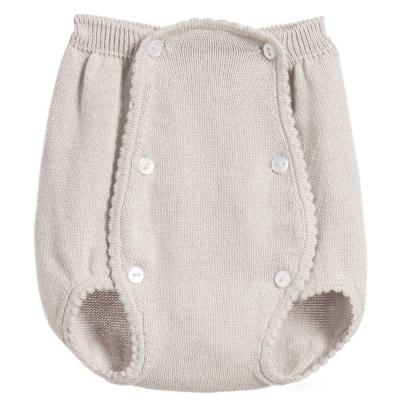China Organic Cotton Baby Sweater Diaper Clothes 0-36M Custom Knit Toddler Wear for sale