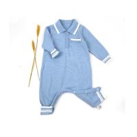 China Baby Knitted Romper Jumpsuit Long Sleeve Bodysuit 100% Cotton 0-24M for sale