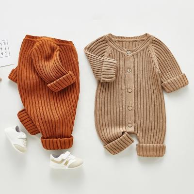 China Winter Custom 100% Cotton Baby Jumpsuit Bodysuit for Infant Boys Girls Soft Warm for sale