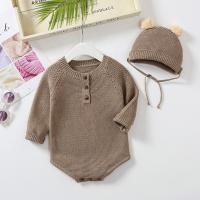 China Winter Custom 100% Cotton Baby Jumpsuit Bodysuit for Boys Girls Sizes 0-24M for sale
