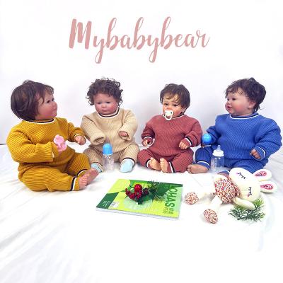 China Unisex Ribbed Knit Baby Sweater Set 2 Pieces Infant Winter Clothing for 3-6 Years for sale