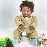 China Unisex Striped Knit Baby Sweater Set Long Sleeve Cotton 1-6 Years for sale