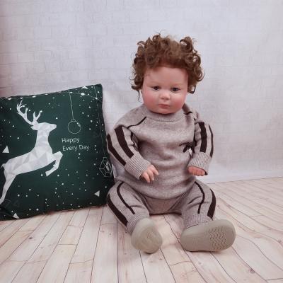 China Custom Baby Knitted Sweater Set 100 Cotton 1-6 Years Winter Pullover for sale