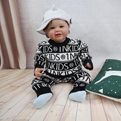 China Wholesale 100% Cotton Baby Boys Knitted Sweater Set for Kids Ages 1-6 Years for sale