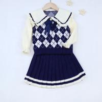 China Girls Knitted Sweater Skirt Set Winter Children Clothing Size 100-150 Custom Color for sale