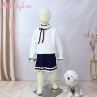China Winter Girls Feather Yarn Knit Pullover Sweater Cute Baby Kids Coat Size 90-150 Custom Color for sale