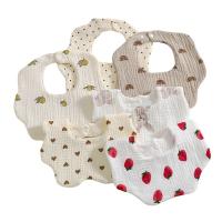China Custom 100% Cotton Baby Drool Bibs Washable Cute Cartoon Floral Newborn for sale