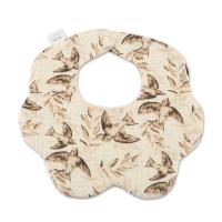 China Wholesale Custom Printed Muslin Cotton Baby Bandana Drool Bibs 6 Layer Absorbent for sale