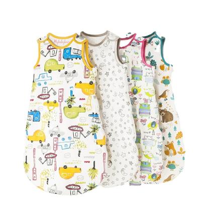 China 100% Cotton Newborn Baby Sleeping Bag Custom Printed Sleep Sack S M L for sale
