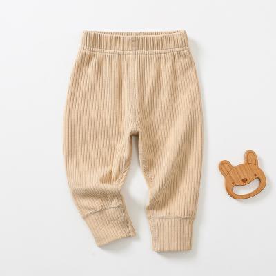 China Baby Jogger Pants Spring 100% Cotton Long Pants Kids Pants Size 0-24M Custom for sale