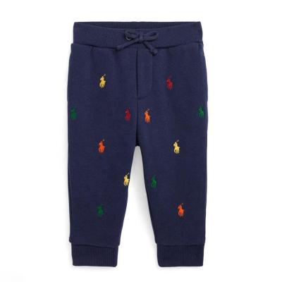 China Custom Winter Baby Sweatpants 100% Cotton Kids Sports Pants 0-24M for sale