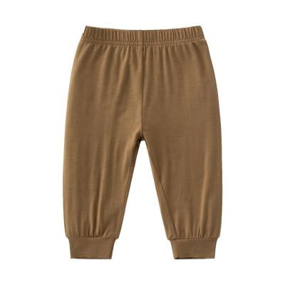 China Bamboo Fiber Baby Pants 63-100cm Newborn Toddler Jogger Leggings Unisex for sale