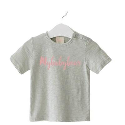 China 100% Cotton Kids T Shirt for Boys Girls Custom Logo 0-7 Years Summer for sale