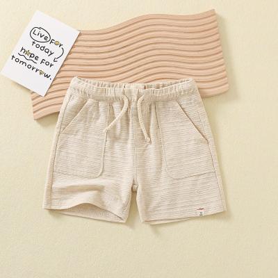 China Baby Cotton Linen Short Overalls for Toddlers Summer Kids Pants 100 Cotton OEM Custom Sizes for sale