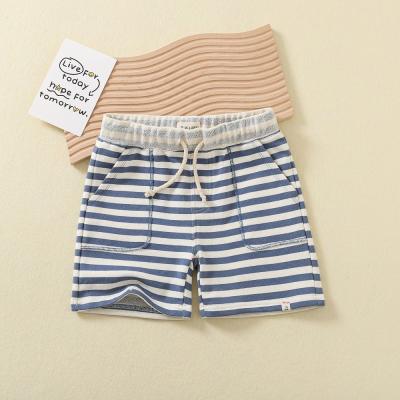 China Custom Cotton Baby Boy Shorts Elastic Waist OEM ODM 100 Cotton Plain Clothing for sale