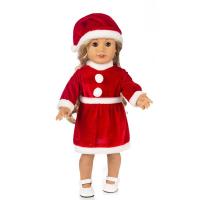 China Customized Cotton Doll Tutu Dress Christmas Party Clothing for 50cm Dolls for sale